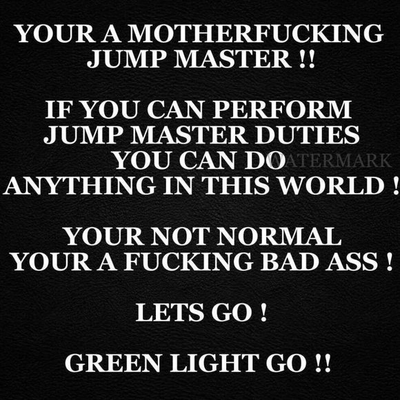 Wall Decor | Great Military Quote Jump Master Inspiration Success Green ...